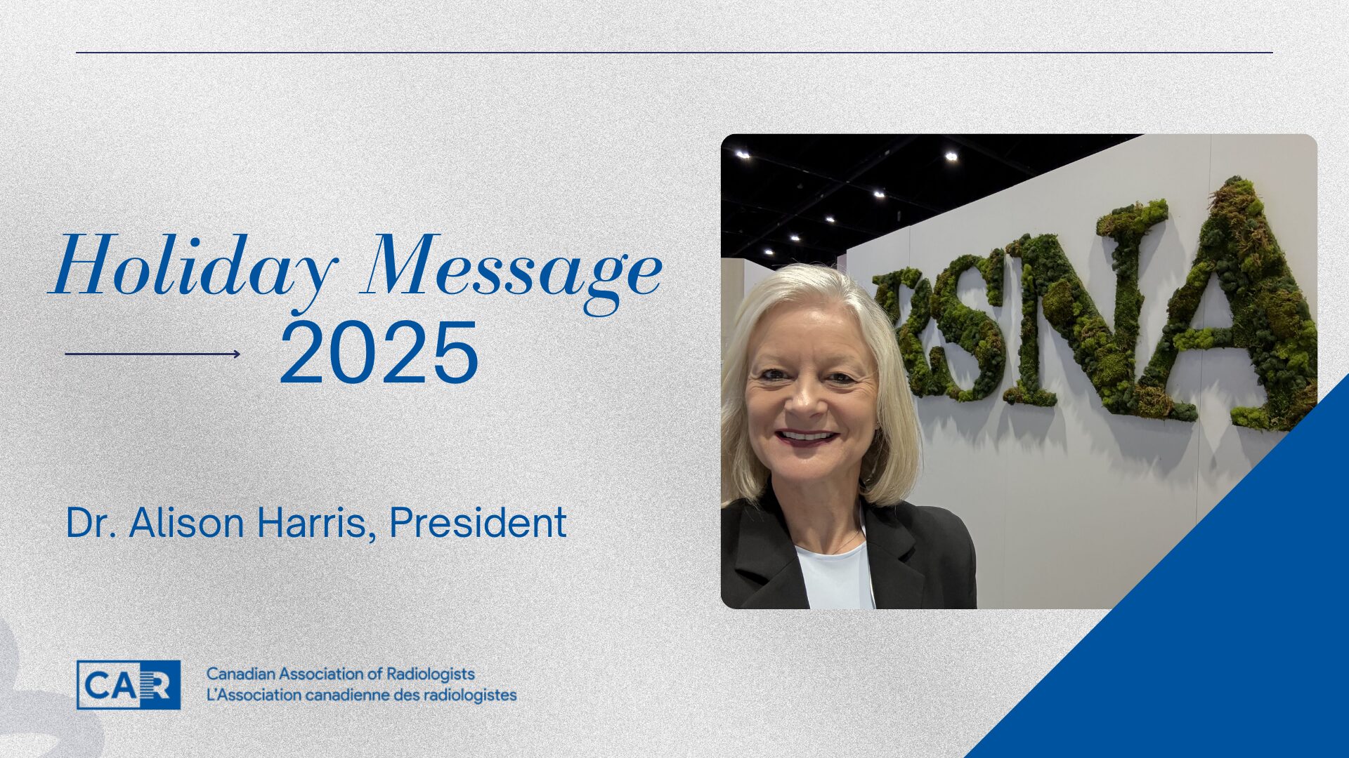 2025 Review and Holiday Message – President Dr. Alison Harris ...